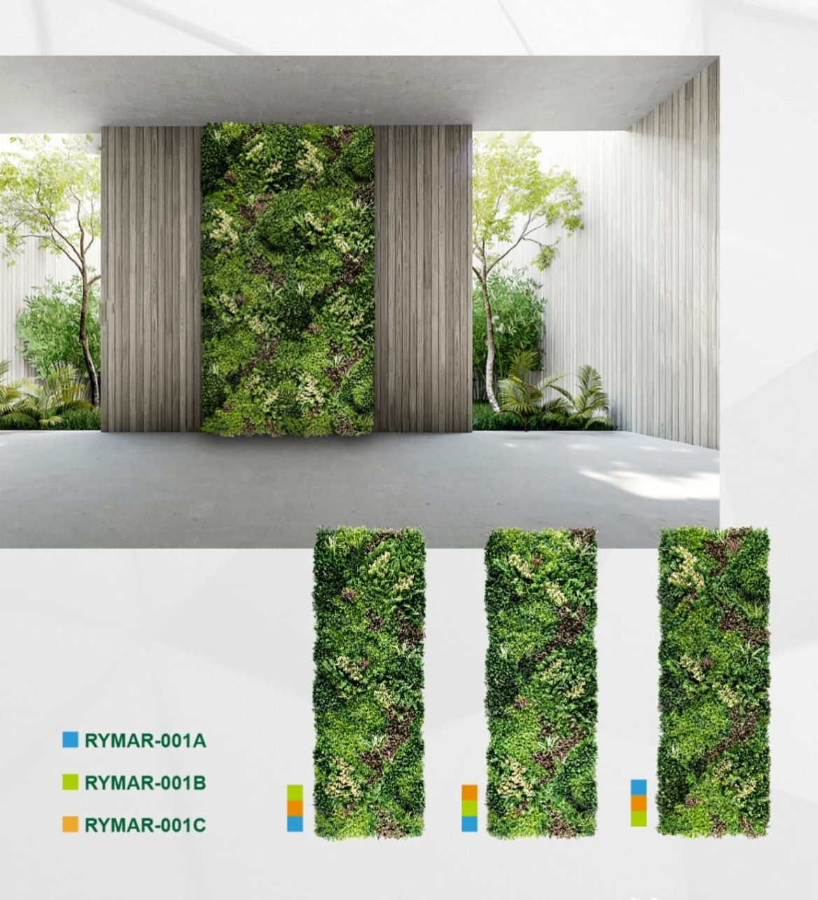 LivingWall Panel A - Rymar Synthetic Grass & Rubber Flooring